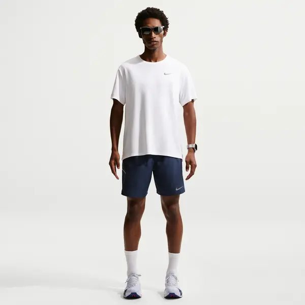 Nike Miler Dri-fit 7" Brief-lined Running Shorts - Blue
