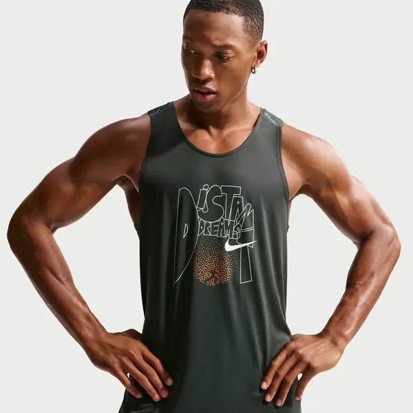 Nike Stride Dri-fit Adv Running Tank Top - Green