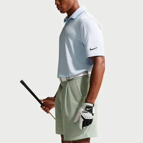 Nike Velocity Dri-fit Sleeve Logo Golf Polo - Blue