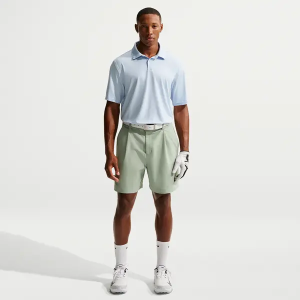 Nike Velocity Dri-fit Sleeve Logo Golf Polo - Blue