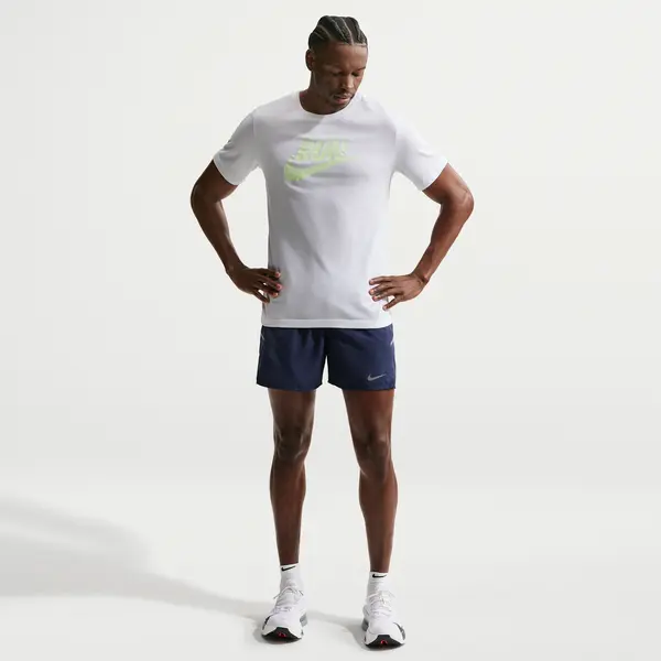 Nike Miler Dri-fit 5" Brief-lined Running Shorts - Blue