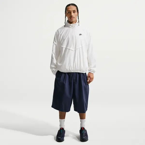 Nike Club Oversized Pleated Shorts - Blue