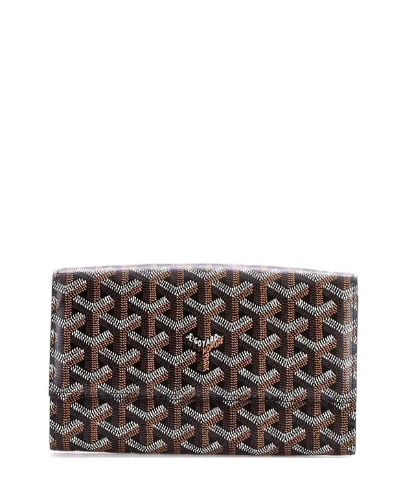 Goyard Varenne Continental Wallet With Strap Coated Canvas - Black