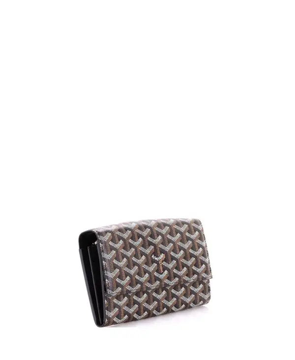 Goyard Varenne Continental Wallet With Strap Coated Canvas
