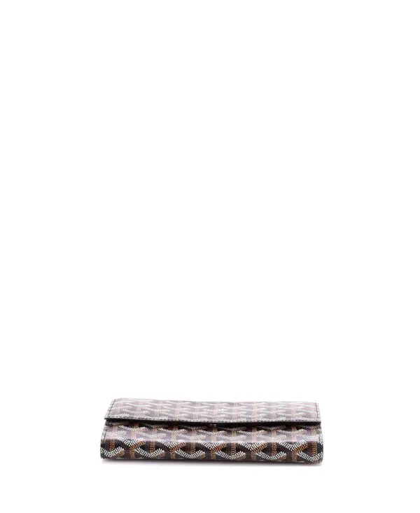 Goyard Varenne Continental Wallet With Strap Coated Canvas
