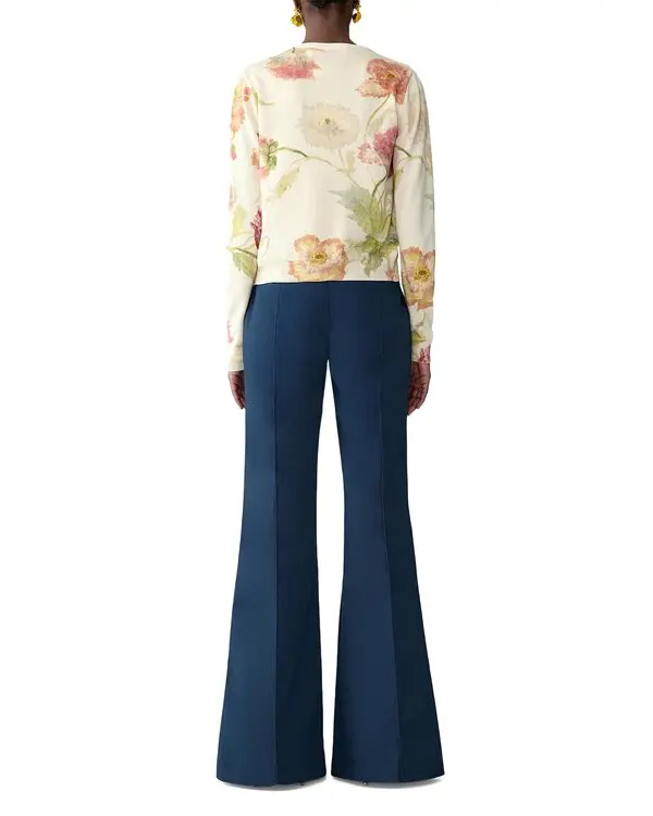 Carolina Herrera Printed Long Sleeve Cardigan