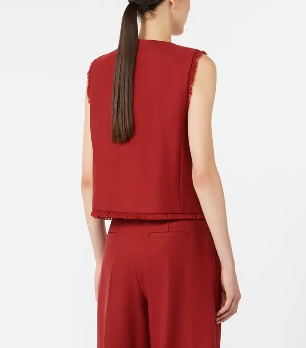 Max Mara Cotton Gabardine Waistcoat