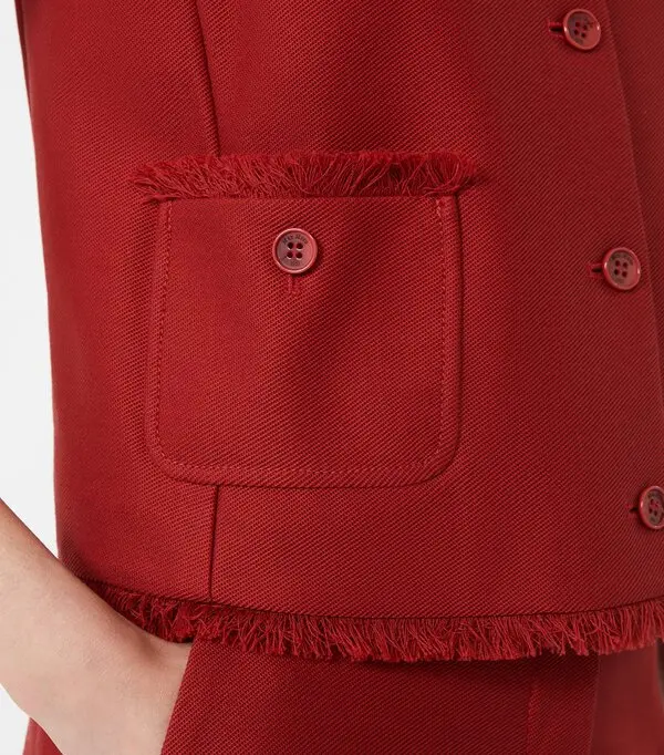 Max Mara Cotton Gabardine Waistcoat