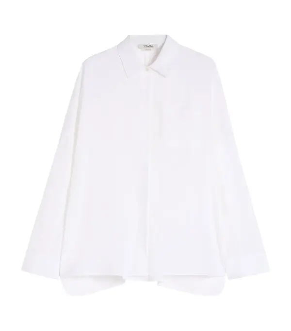 Max Mara Linen Gala Shirt - White