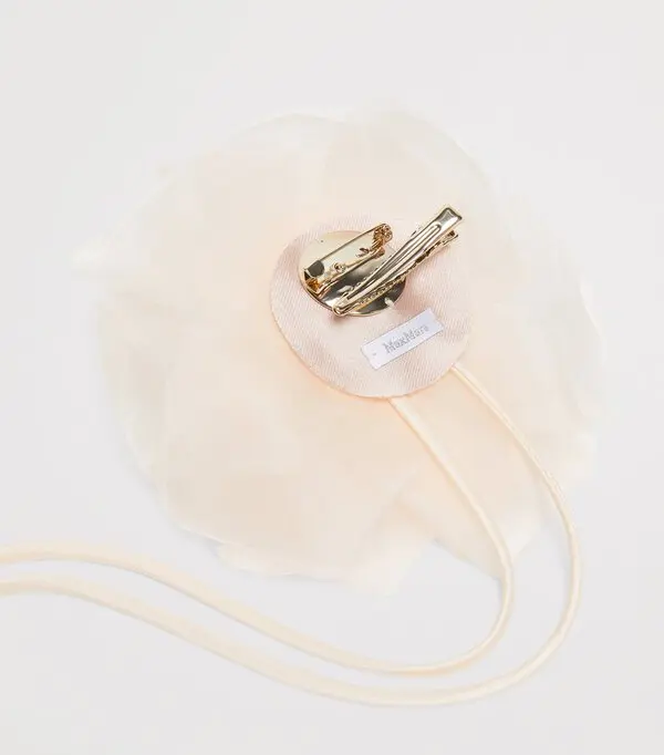 Max Mara Silk Flower Hair Clip
