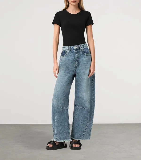 ALLSAINTS Payton Barrel-leg Jeans - Blue