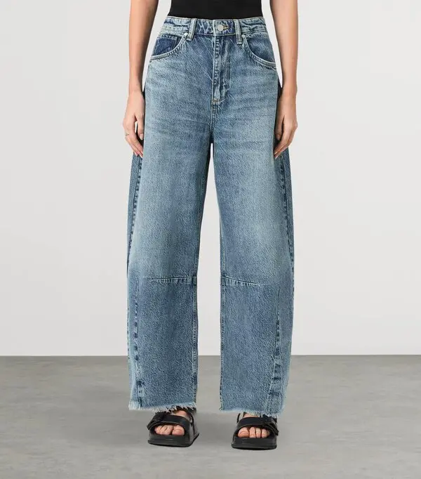 ALLSAINTS Payton Barrel-leg Jeans - Blue