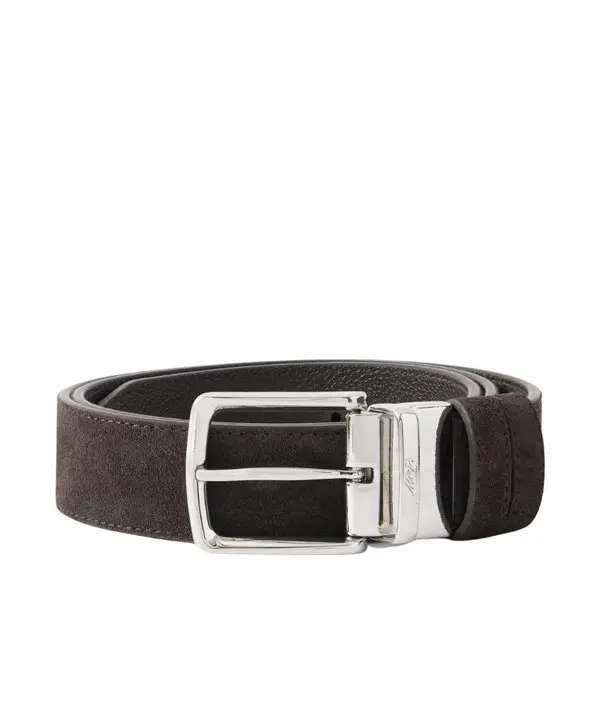 Mr P. Reversible Leather Belt - Brown