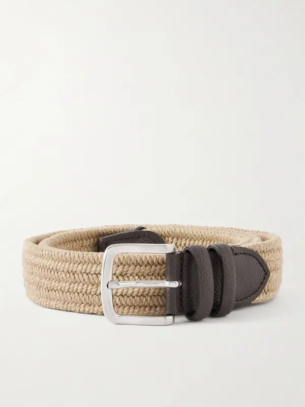 Mr P. 3.5cm Woven Belt - Neutrals