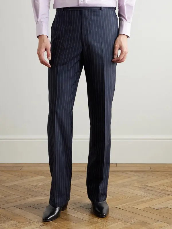 Husbands Straight-leg Pinstriped Wool Suit Trousers