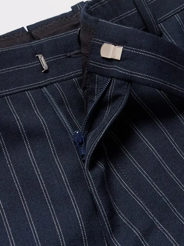Husbands Straight-leg Pinstriped Wool Suit Trousers