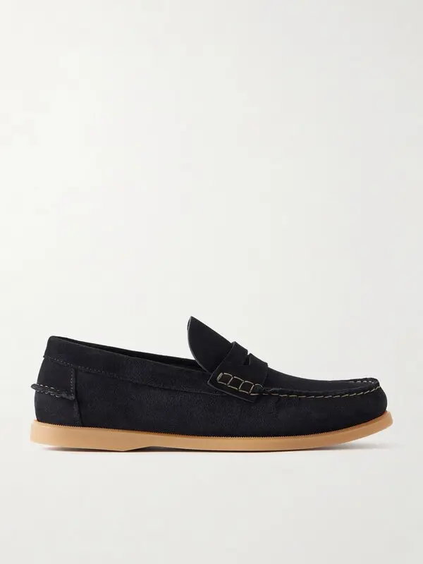 Mr P. Leo Suede Penny Loafers - Blue