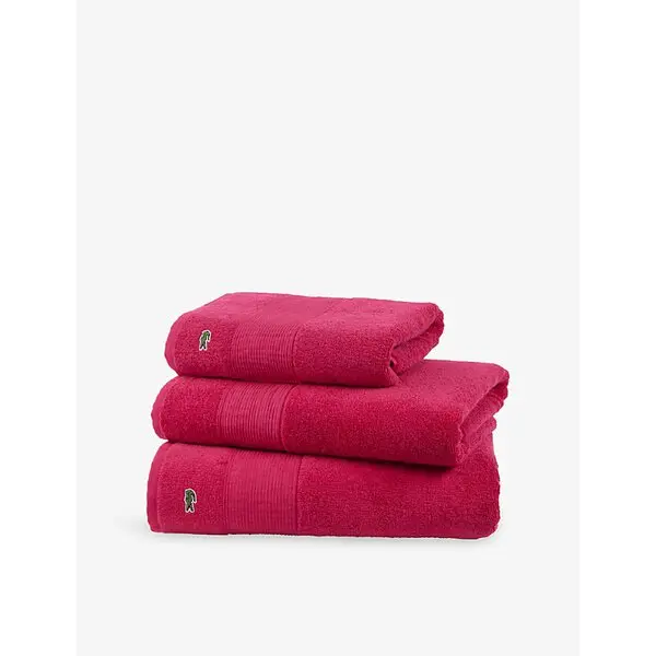Lacoste L Lecroco Cotton Towel - Bigarreau