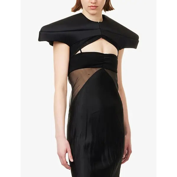 Rick Owens Fender Structured Cropped Woven Jacket