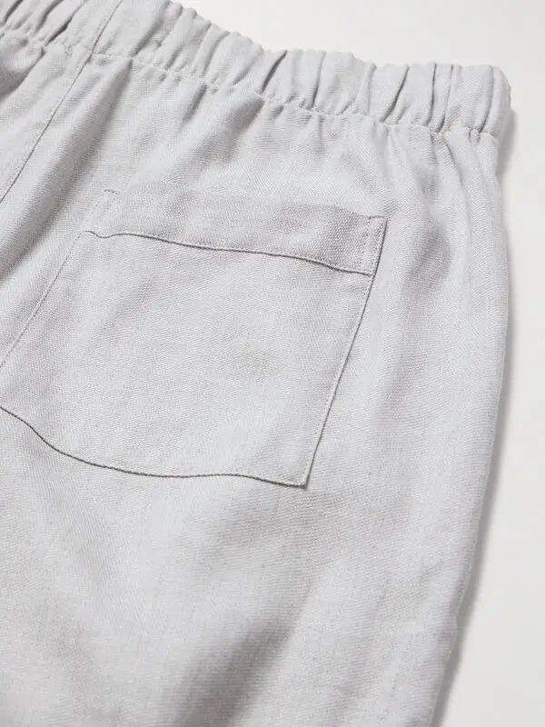 Frescobol Carioca Luan Straight-leg Linen And Cotton-blend Trousers