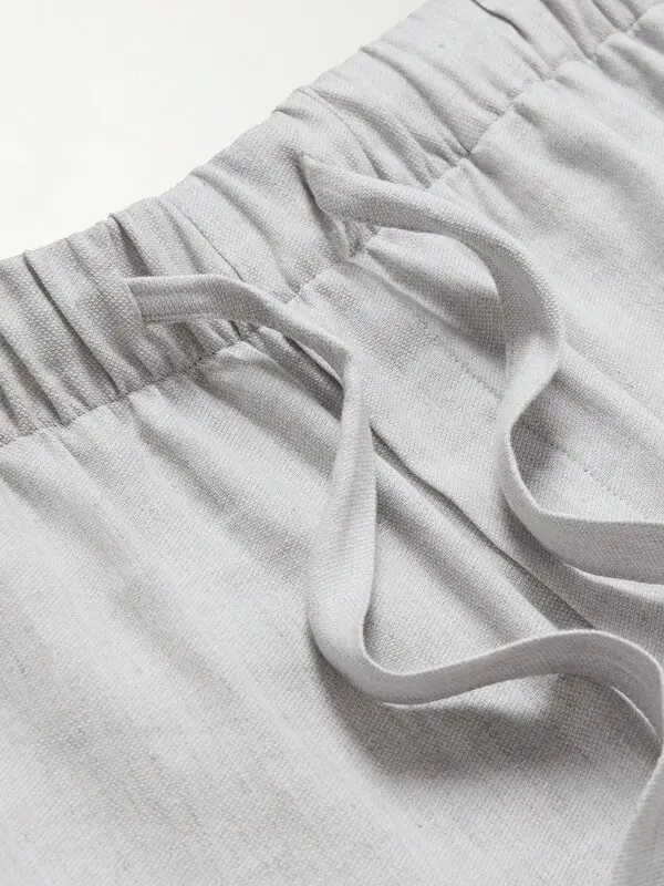 Frescobol Carioca Luan Straight-leg Linen And Cotton-blend Trousers