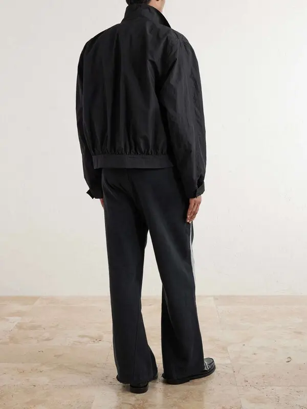 GALLERY DEPT. Flared Logo-print Cotton-jersey Sweatpants - Black