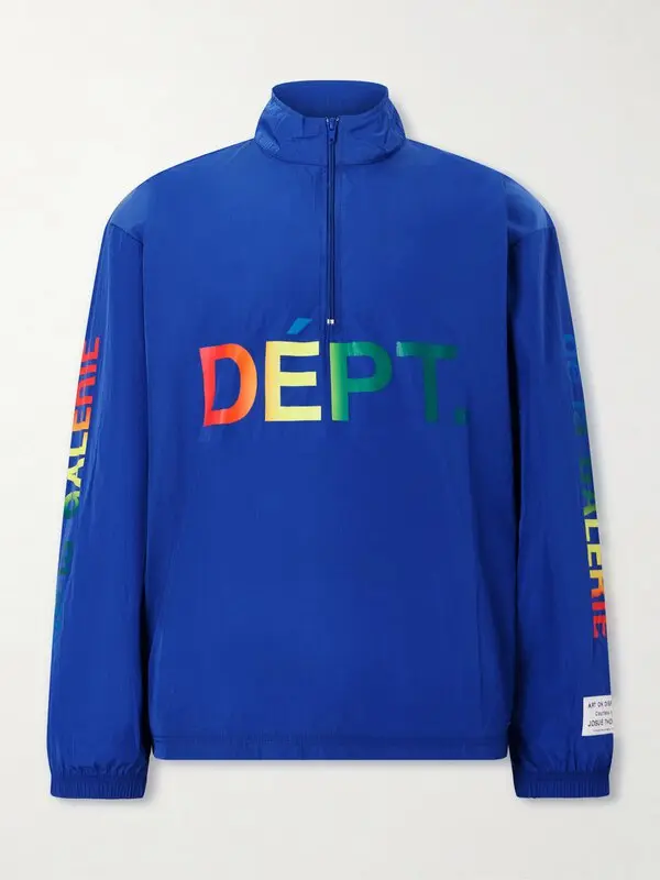 GALLERY DEPT. Wave Logo-print Half-zip Jacket