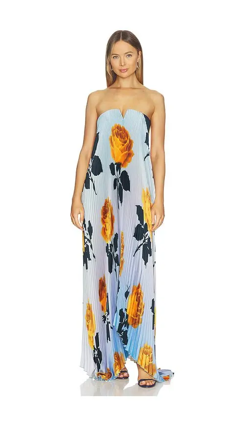 L'IDEE Black Tie Gown - Digital Rose