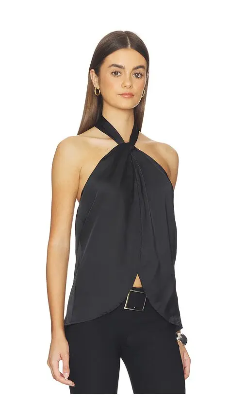 Superdown Samantha Halter Top - Black