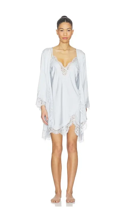 HOMEBODII Sian Slip Dress - Eggshell Blue