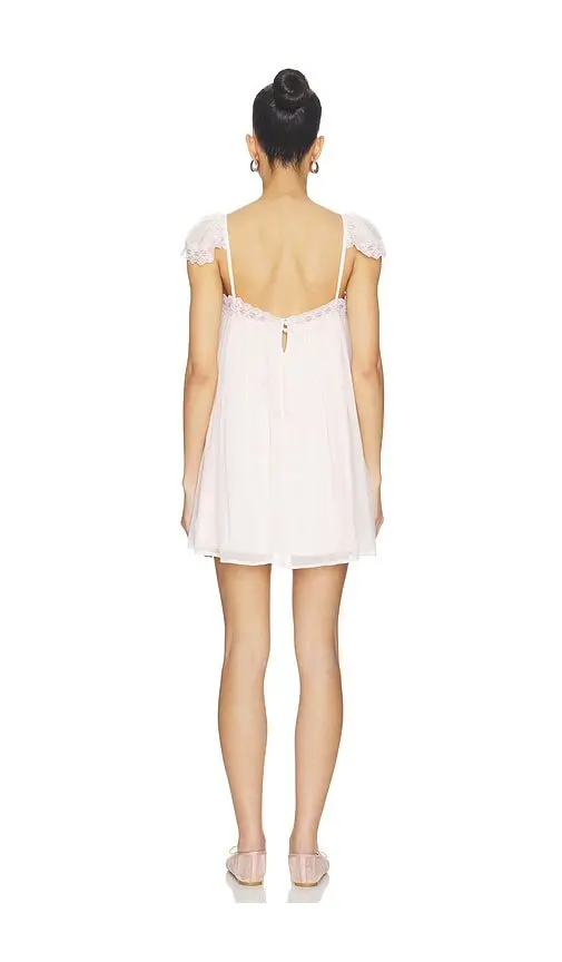 For Love & Lemons Rae Rose Mini Dress