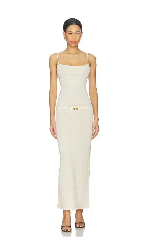 KAPRI Evie Maxi Dress - Cream Knit