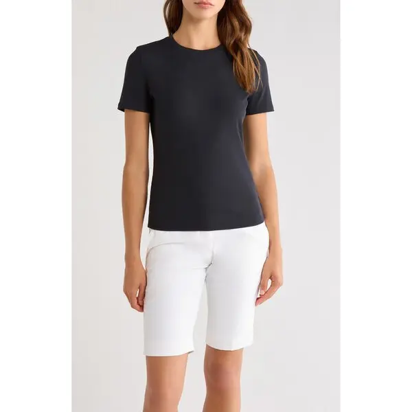G/fore Tech Golf Upf 50+ Rib T-shirt - Onyx