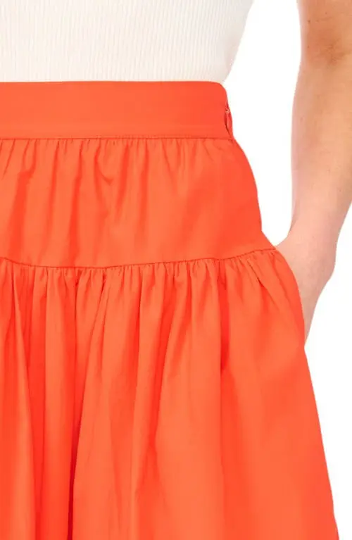 Ted Baker London Tiered Cotton Midi Skirt