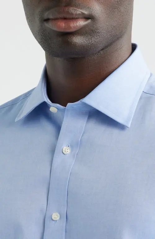 Hickey Freeman Modern Fit Pima Cotton Dress Shirt