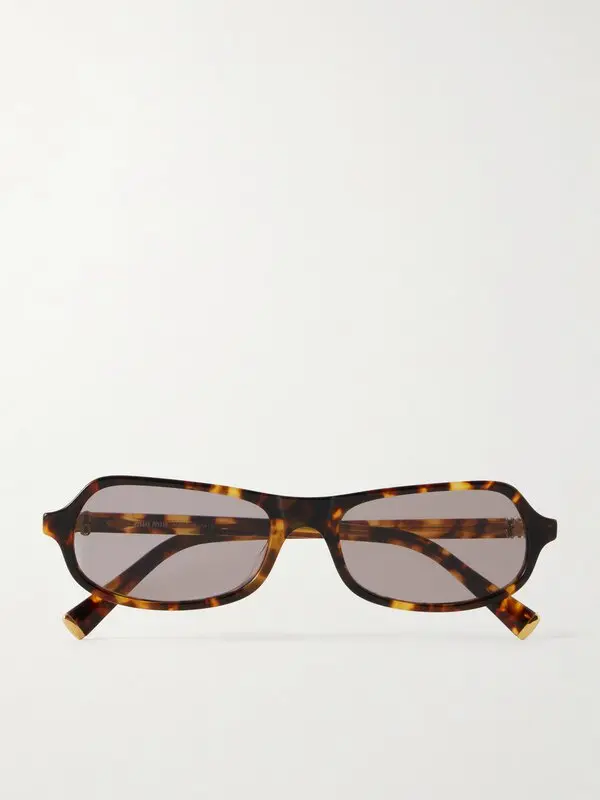 Miu Miu Round-frame Acetate Sunglasses - Tortoiseshell
