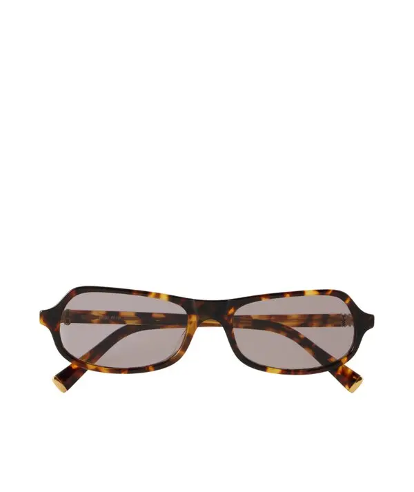 Miu Miu Round-frame Acetate Sunglasses - Tortoiseshell