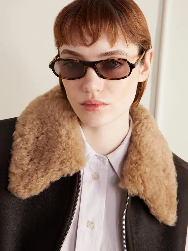 Miu Miu Round-frame Acetate Sunglasses - Tortoiseshell