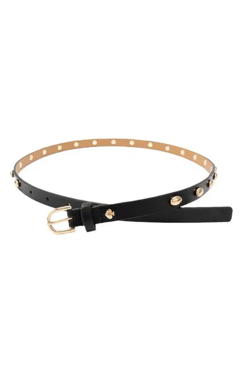 Kate Spade New York Studded Leather Belt - Black