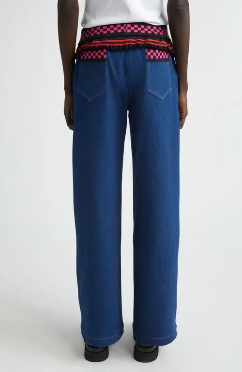 CHOPOVA LOWENA Peebles Studded Wide-leg Jeans