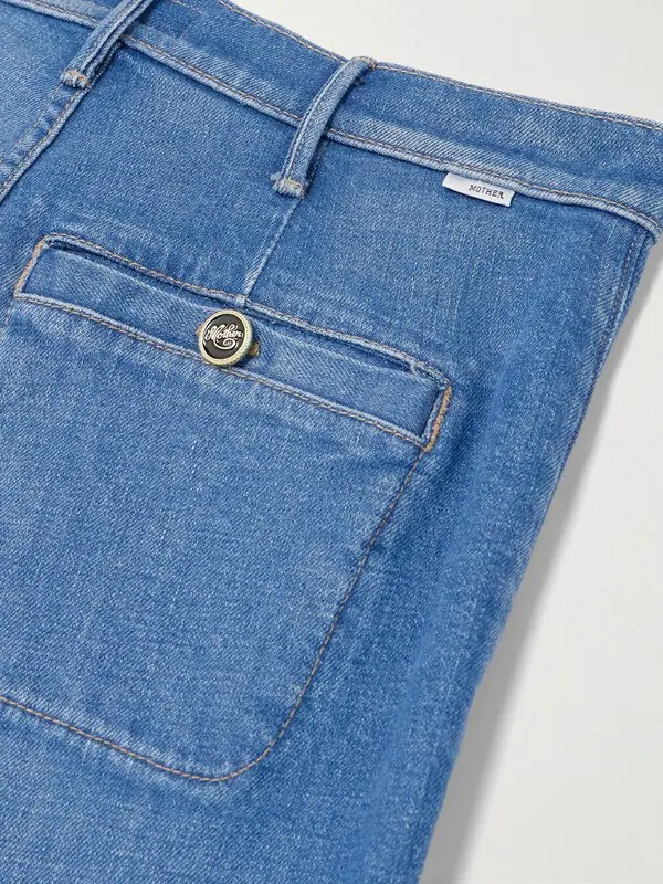 MOTHER Stashed Hustler Roller Sneak High-rise Bootcut Jeans