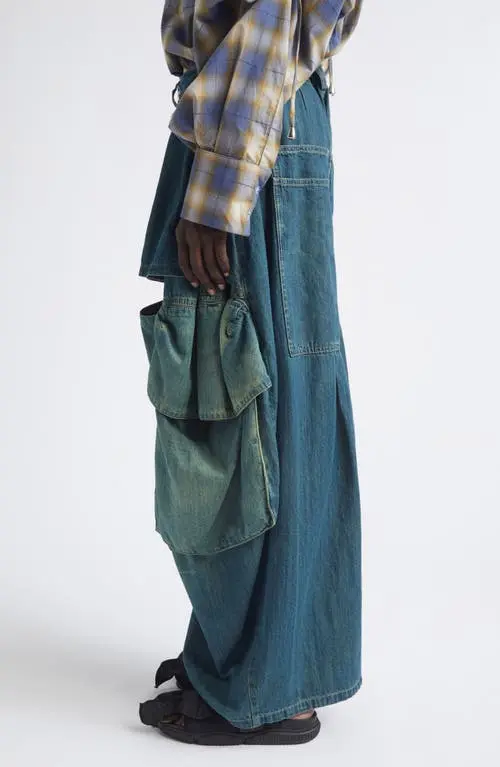 Collina Strada Hazel Oversized Denim Cargo Pants