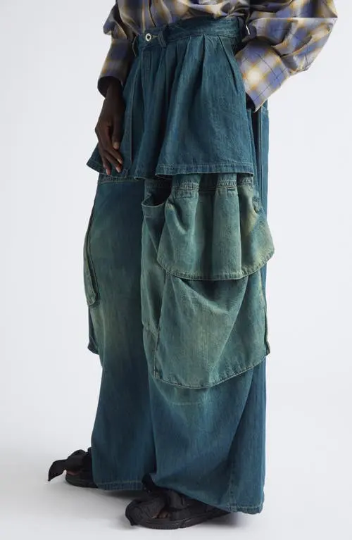 Collina Strada Hazel Oversized Denim Cargo Pants