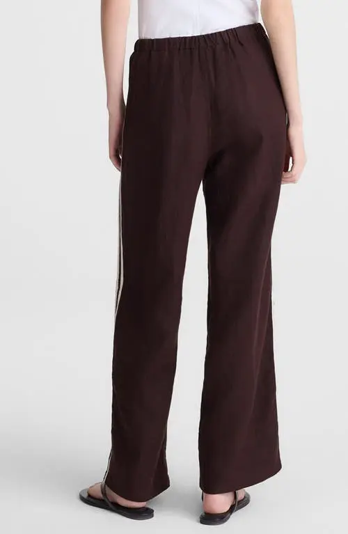 Madewell Linen Track Pants - Cocoa