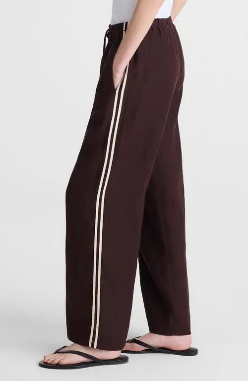 Madewell Linen Track Pants - Cocoa