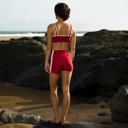 Wallien Sports Bikini Top - Red