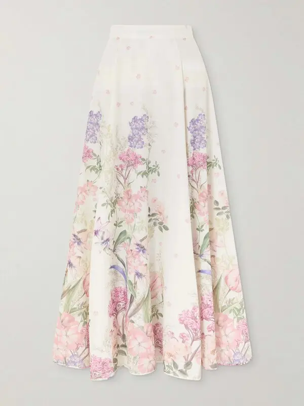 Charo Ruiz Ibiza Ventine Floral-print Maxi Skirt - Neutrals