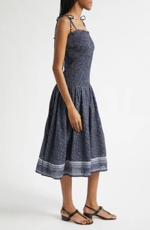 Veronica Beard Mariette Floral Cotton-blend Sundress