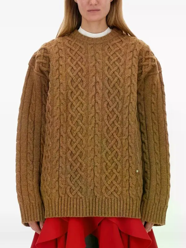 Moschino Cable-knit Oversized Jumper