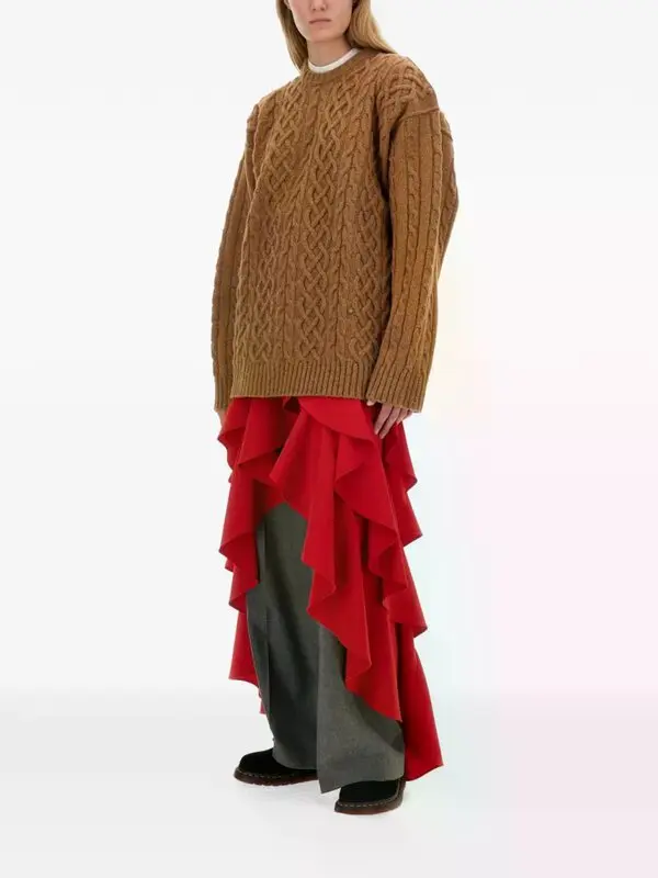 Moschino Cable-knit Oversized Jumper